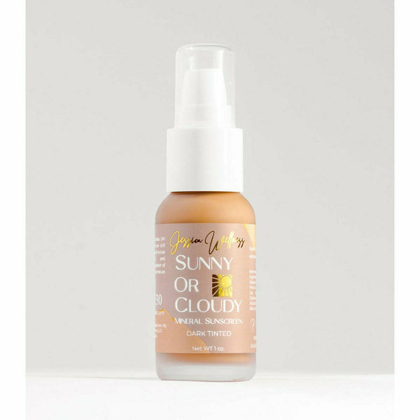 Sunny or Cloudy 30 SPF - Mineral Sunscreen (Dark Tinted) - Jessica ...